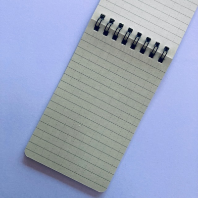 A6 spiral logbog str. 80 x 115 mm.