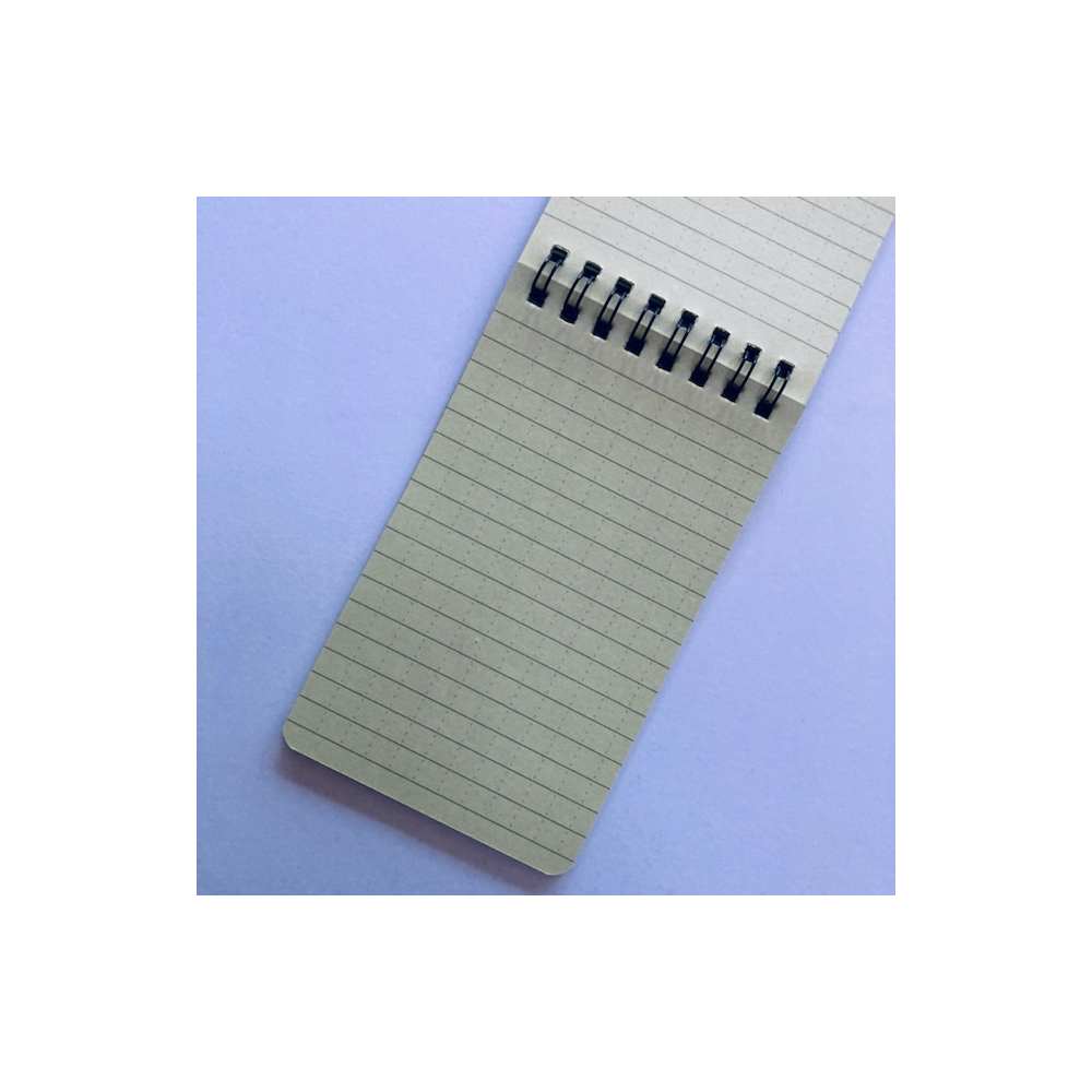 A6 spiral logbog str. 80 x 115 mm.