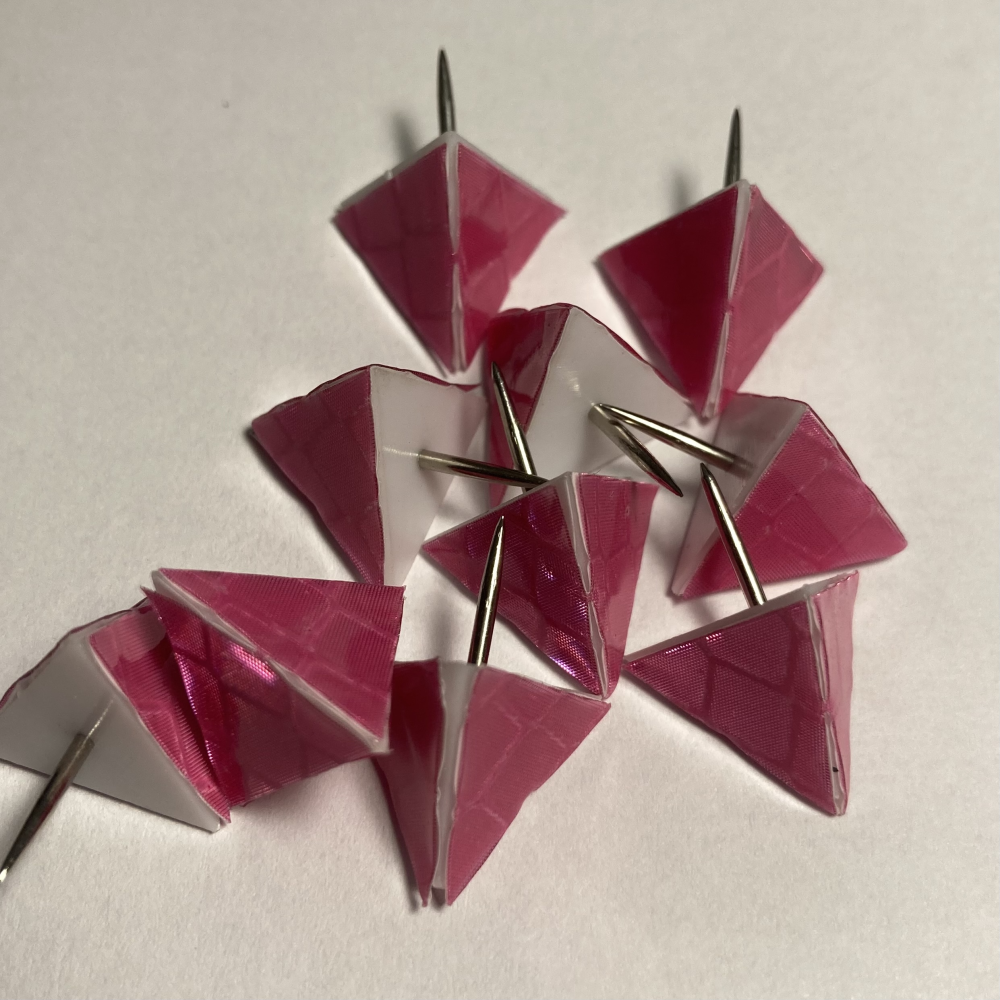 FireTacks Reflekser KILLER PINK - pink trekantet inkl. 1 petling